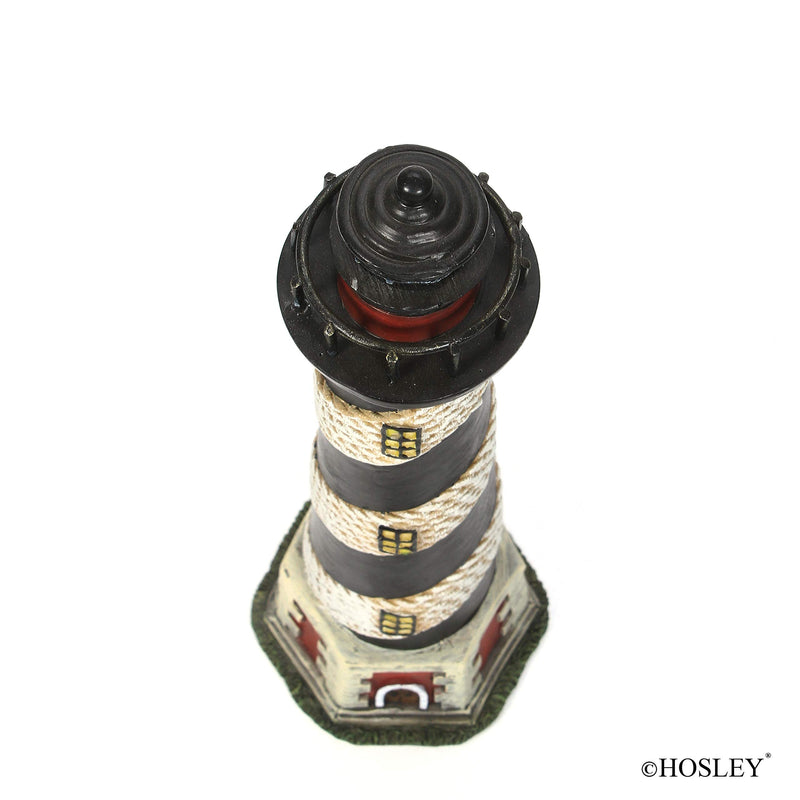 8 Inch Tall Tabletop Resin Lighthouse Blinking Tower Light Ideal Farmh ...